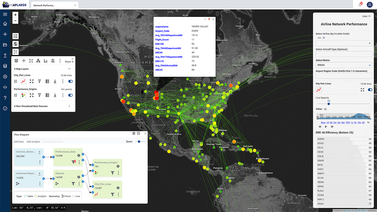 Commercial Aviation Airspace & Flight Mapping | MapLarge