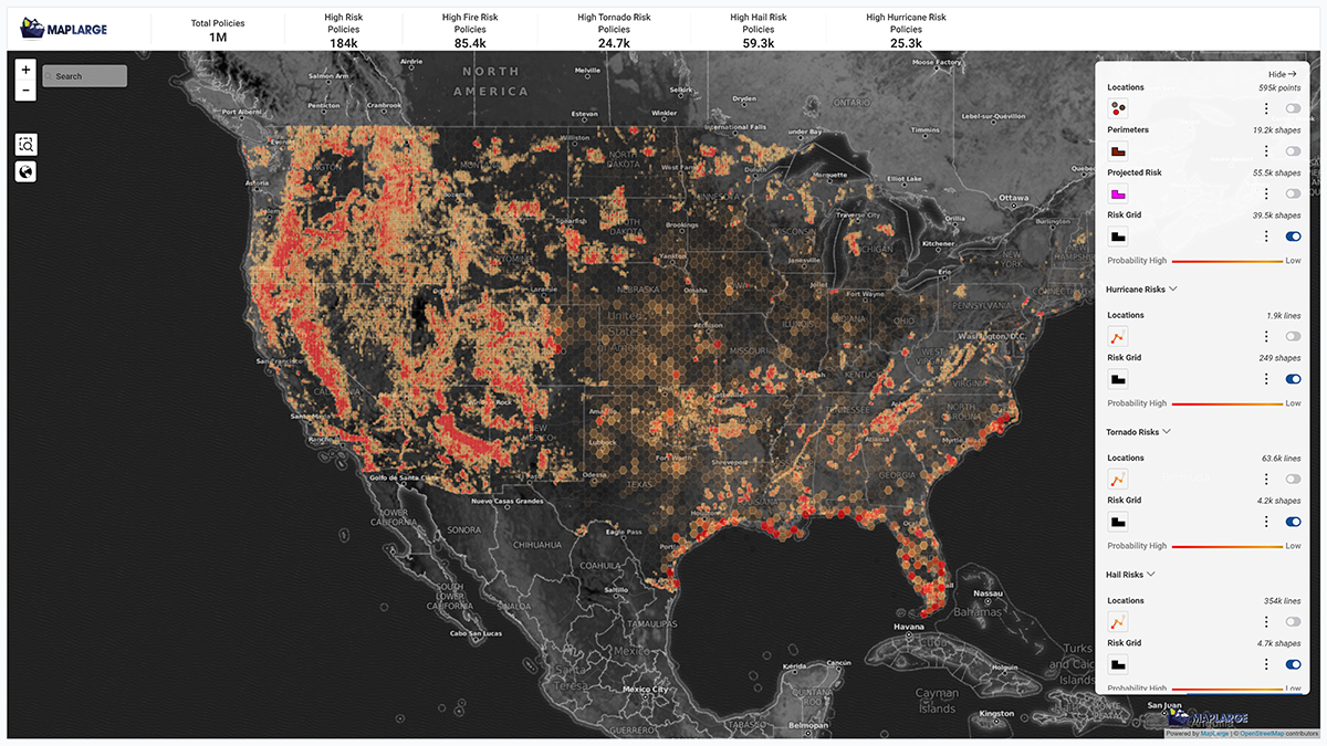 Risk Modeling, GIS & Mapping for Insurance & Finance | MapLarge