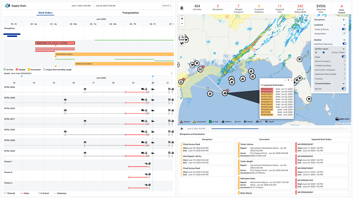 Real-Time Supply Chain and Logistics Mapping & Fleet Visibility
